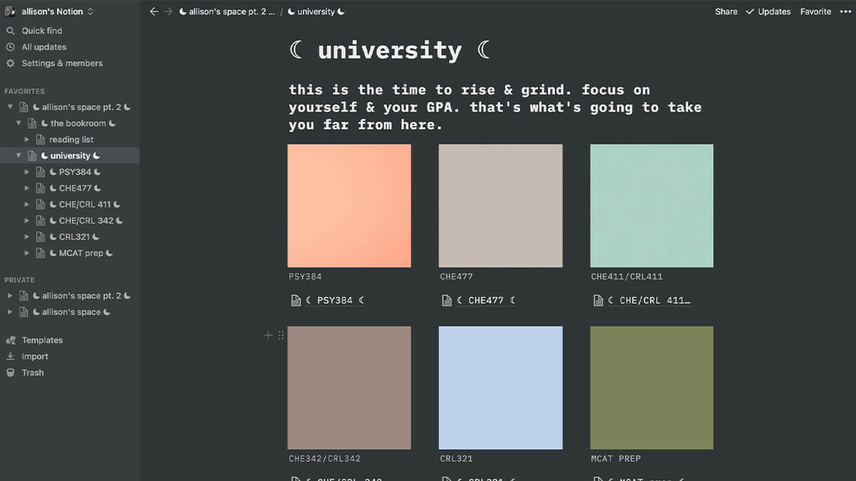 25 Aesthetic Notion Templates Layout Ideas For 2022 Gridfiti 2023 