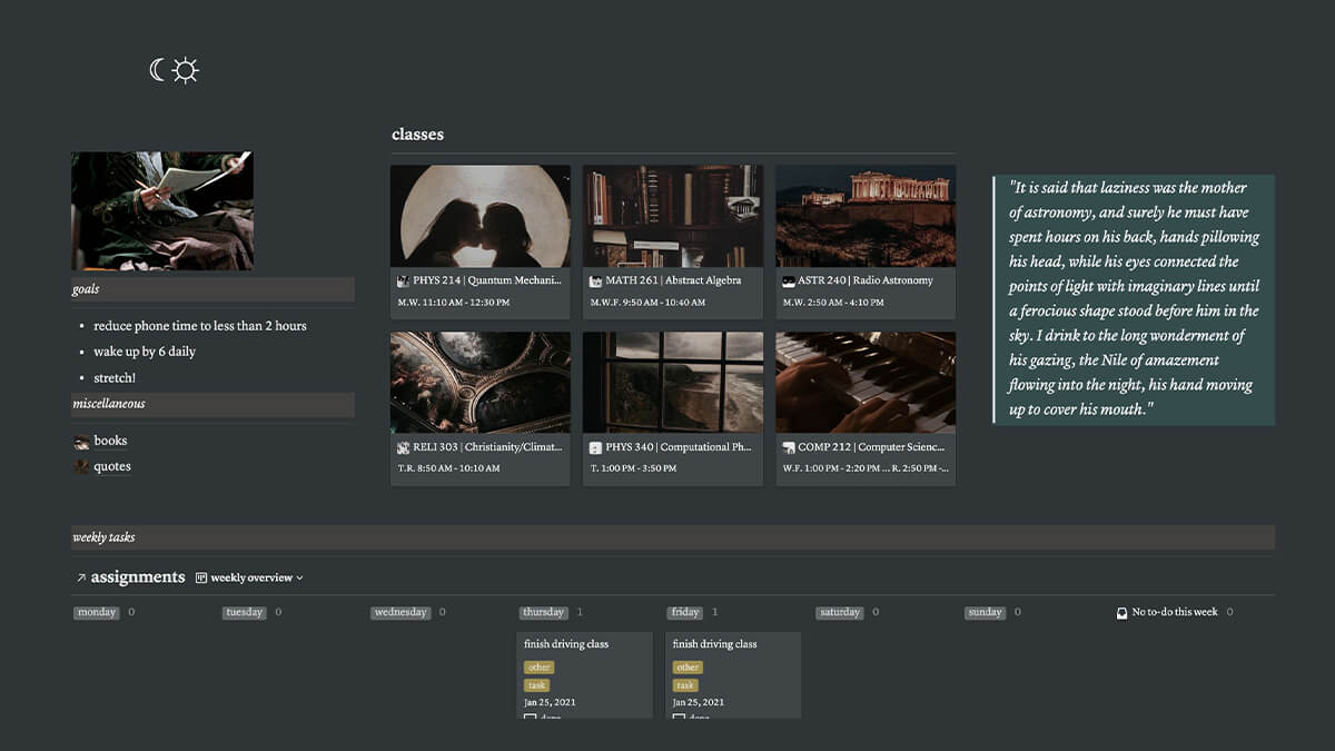 25 Aesthetic Notion Templates Layout Ideas