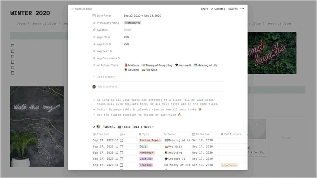 Notion Budget Template Aesthetic