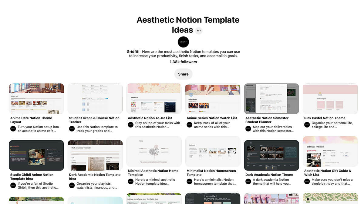 25 Aesthetic Notion Templates Layout Ideas For 2022 Gridfiti