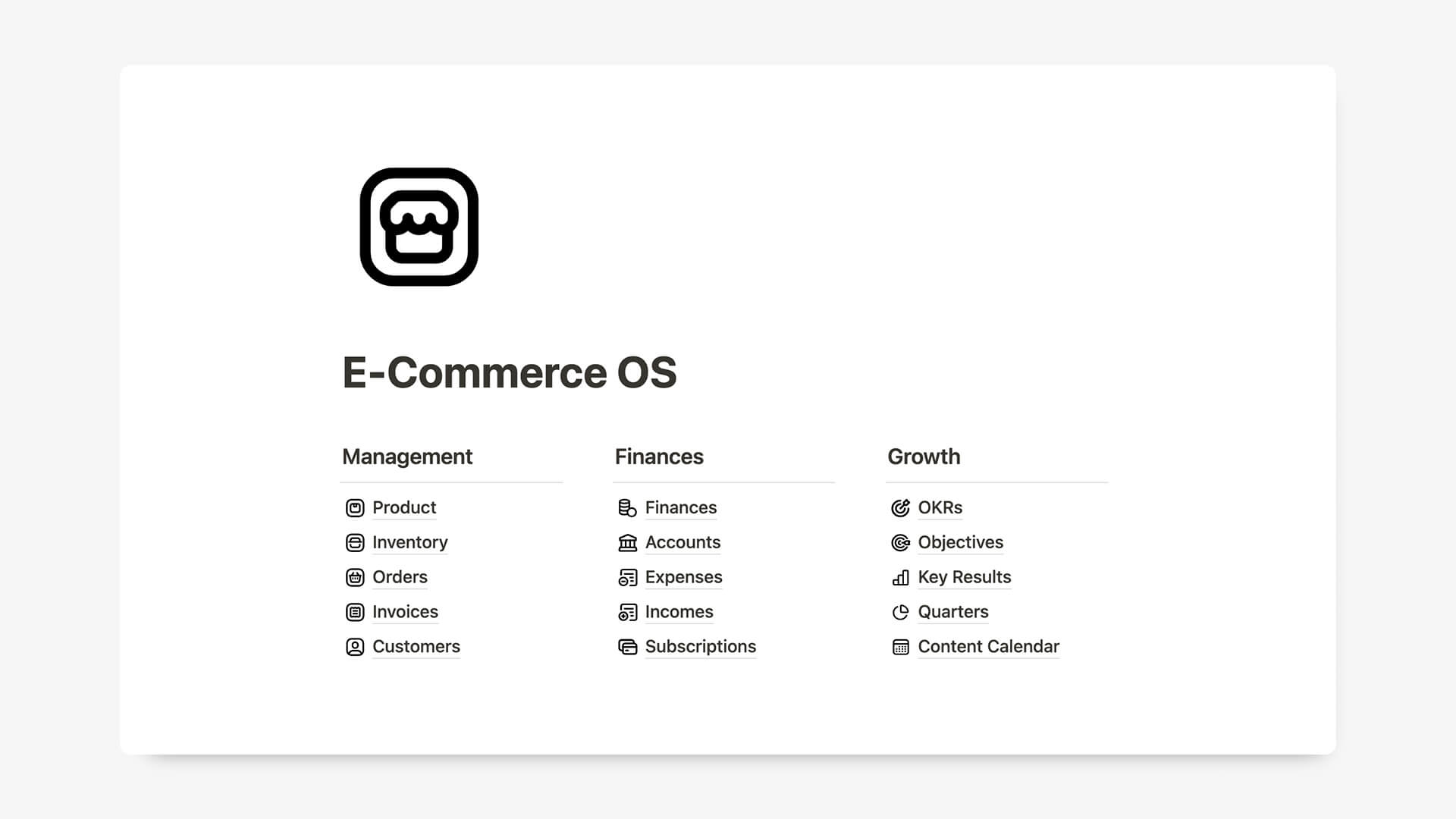 5 Notion Ecommerce Templates For Your Online Shop Gridfiti