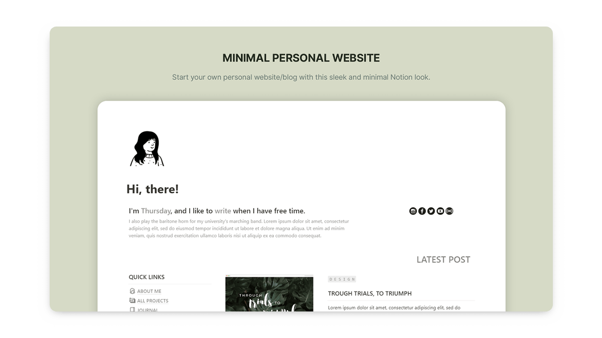 The Best Notion Website Templates Personal Portfolio Business 