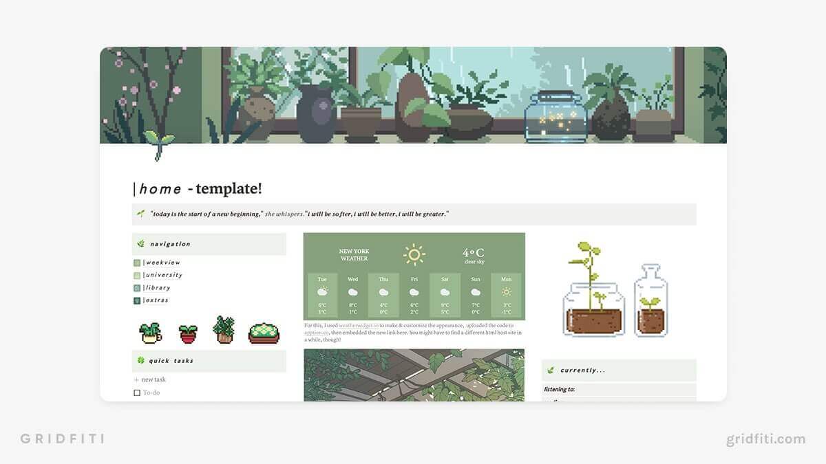 Notion Templates Aesthetic Student