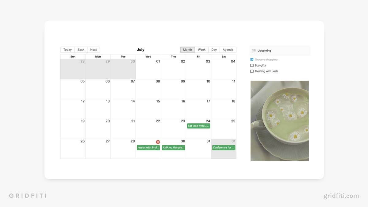 The 25 Best Notion Calendar Templates & Widgets | Gridfiti The 25 Best Notion Calendar Templates & Widgets | Gridfiti