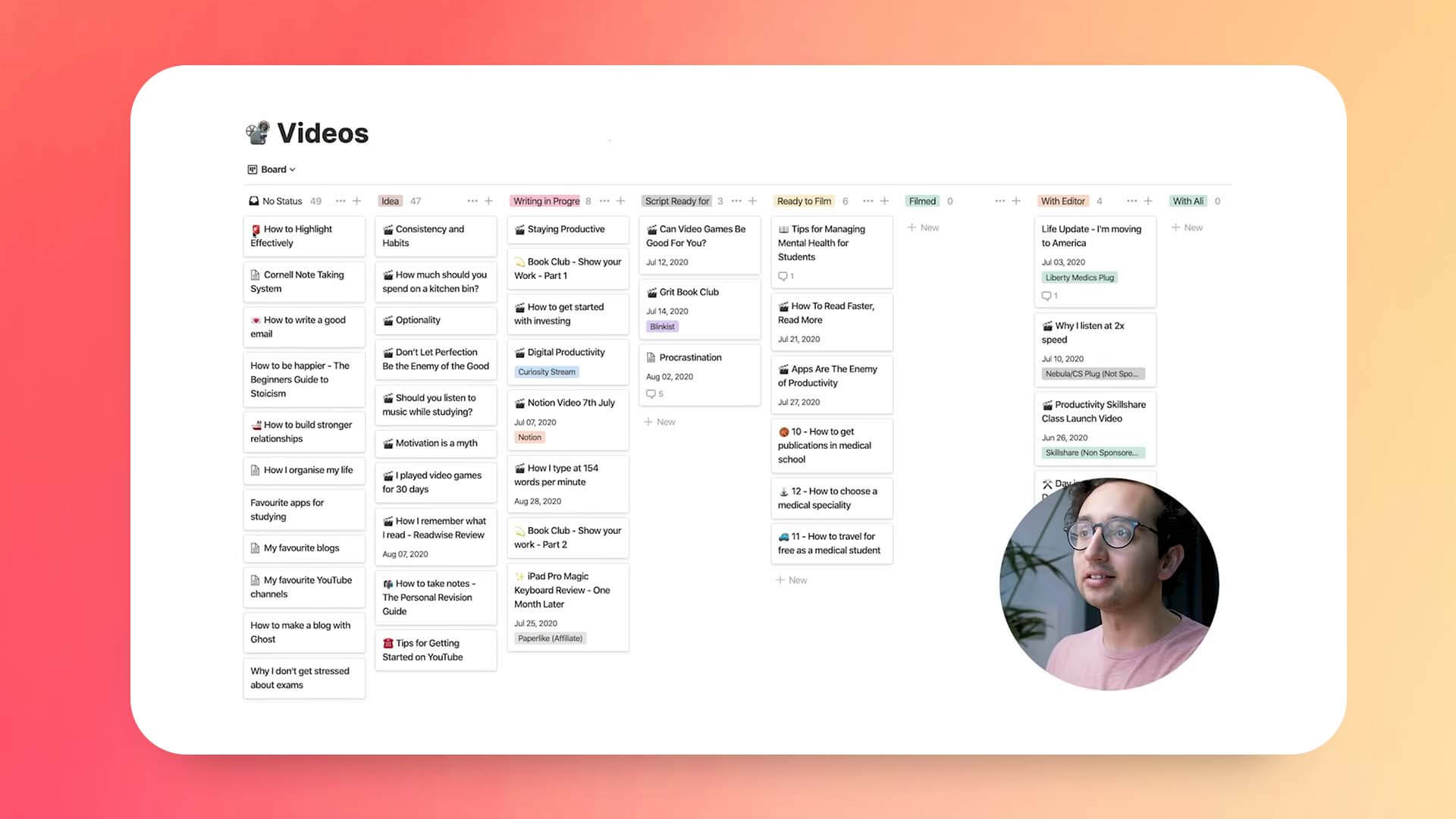 5 Notion YouTube Templates To Plan Your Videos Grow Your Channel