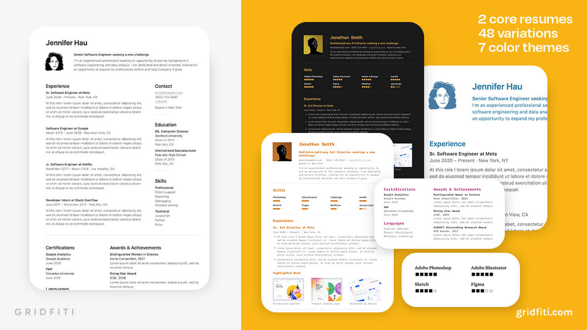 The 7 Best Notion Resume Templates Digital CV Templates Gridfiti