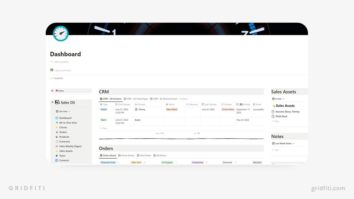 The 8 Best Notion Sales Templates To Streamline Your Pipeline Gridfiti