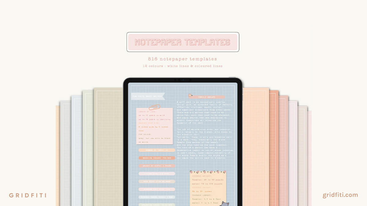 12 GoodNotes Student Templates Planners Note Taking More 