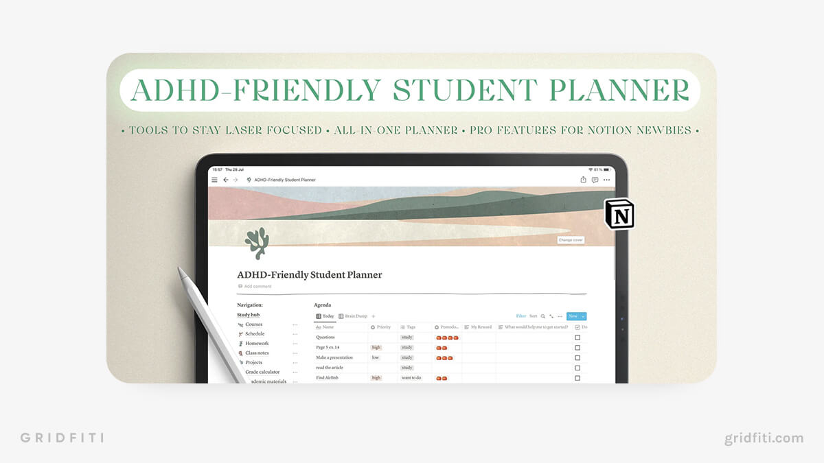 10 Notion ADHD Templates To Improve Your Focus Gridfiti
