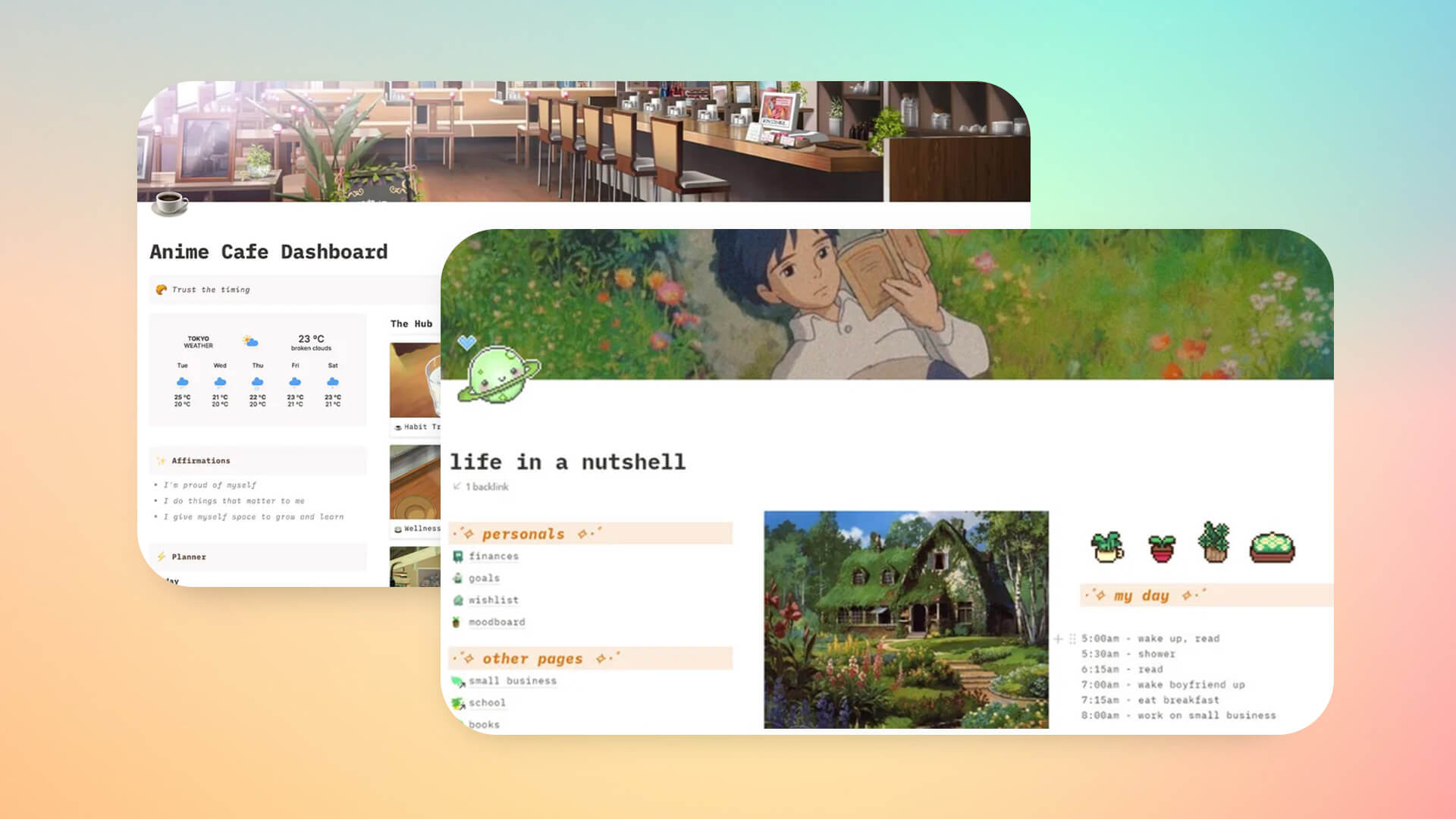 12 Beautiful Notion Anime Templates Studio Ghibli More Gridfiti