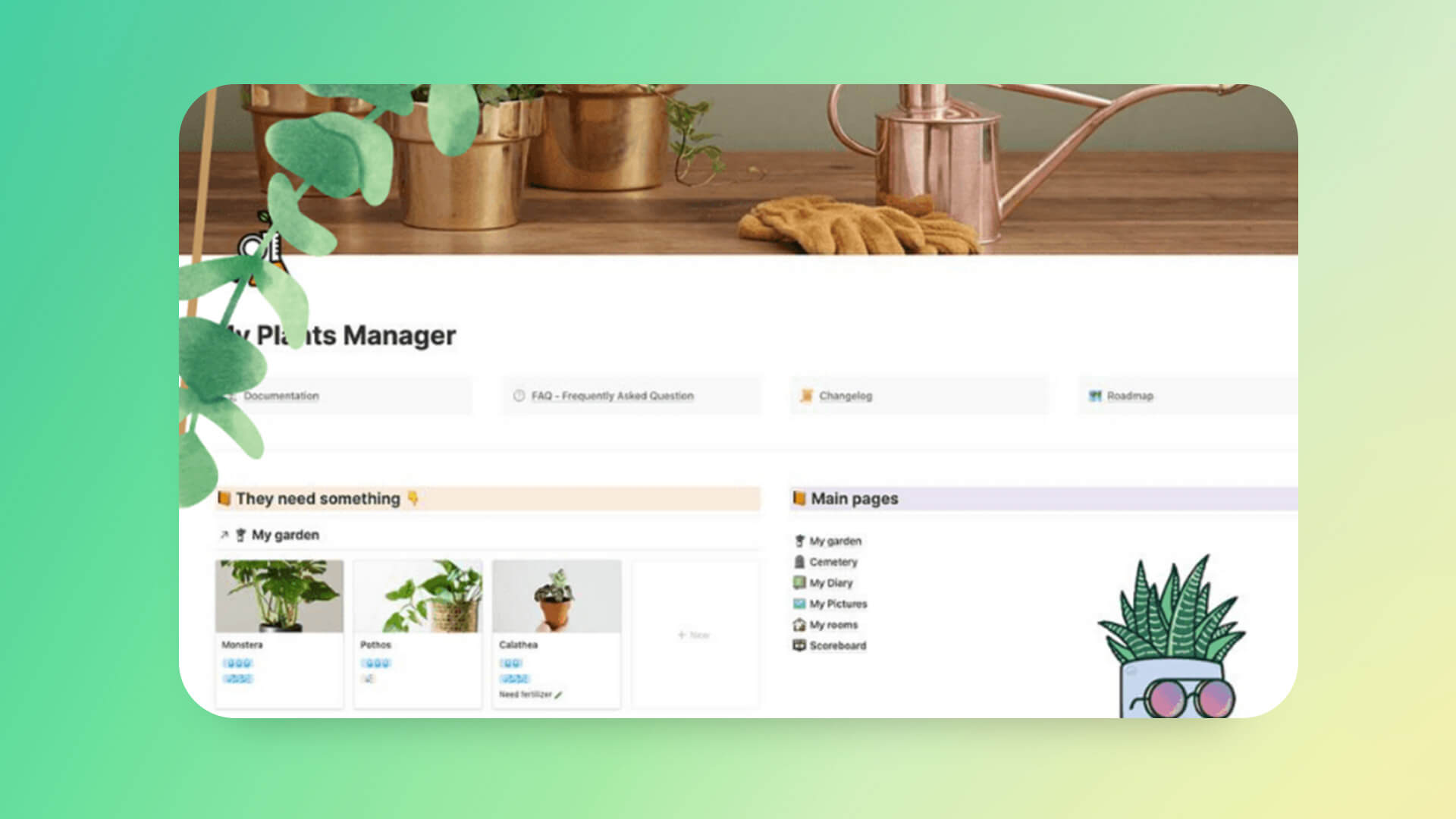 The 7 Best Notion Plant Trackers Garden Templates Gridfiti