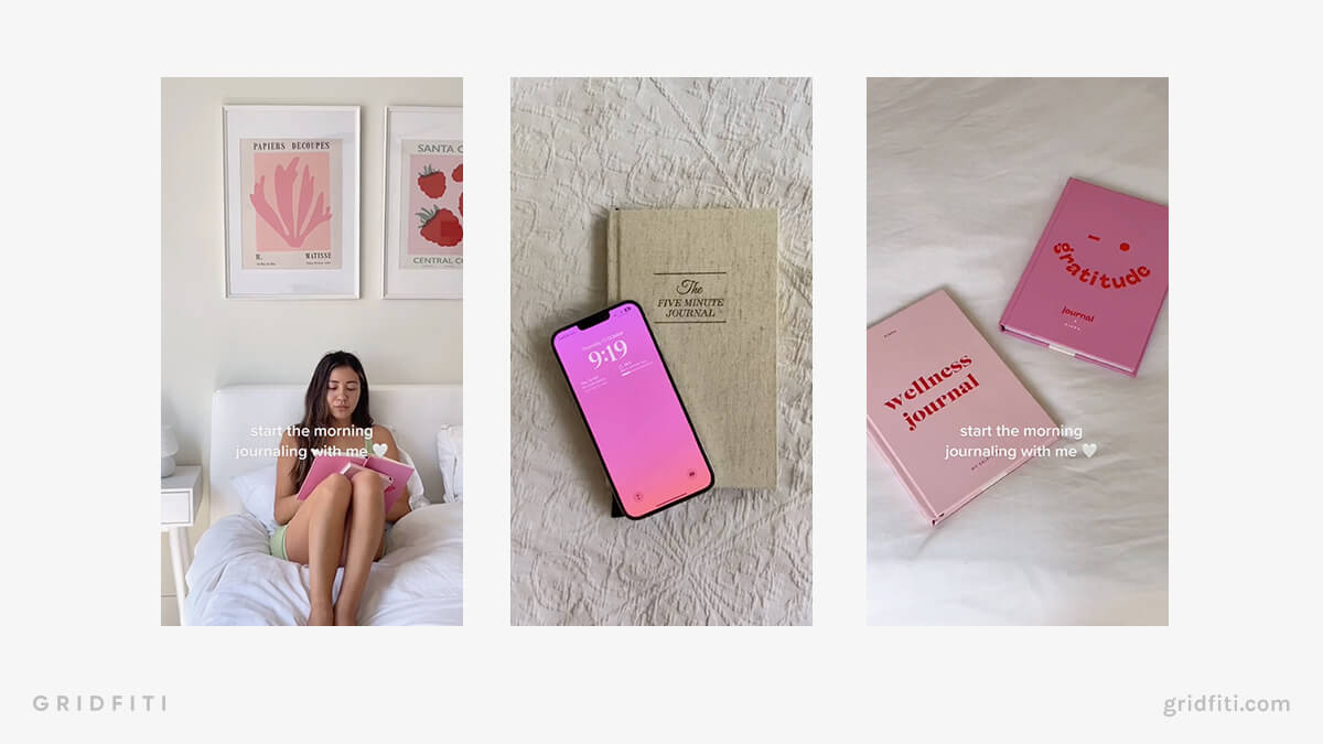 Aesthetic Morning Routine List Ideas TikTok That Girl Gridfiti