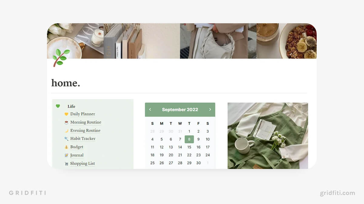 11 Notion Routine Templates Morning Evening Gridfiti